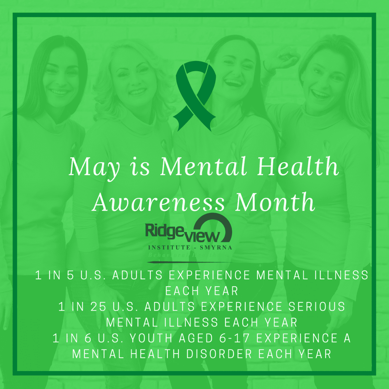 May is Mental Health Awareness Month | Ridgeview Institute Smyrna